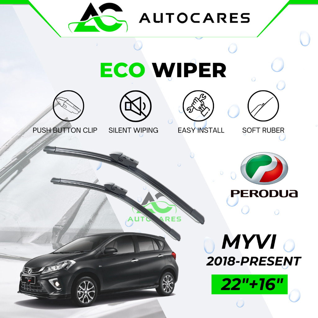 Car Wiper Perodua Myvi Gen3 ECO Soft Wiper Blades 22"+16" | OEM Wiper ...