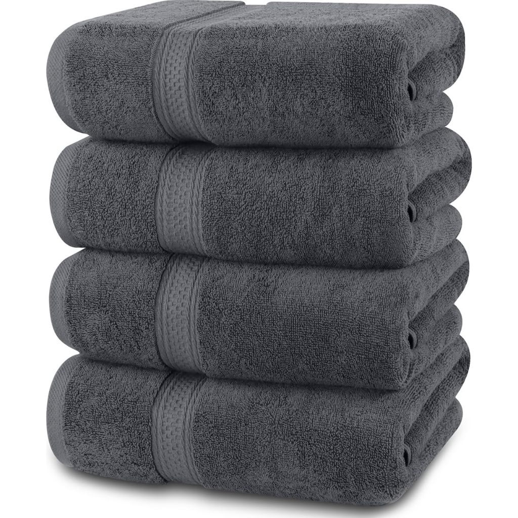 Tuala Luxary Hotel Bath Towel 600g GREY 27X54 INCH soft cotton/470g ...