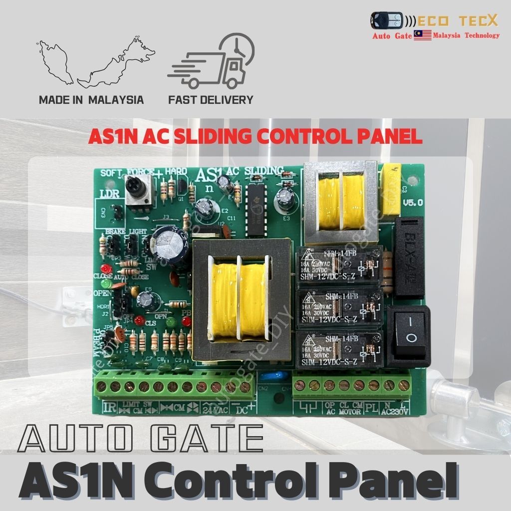 AS1N SLIDING CONTROL PANEL AUTO GATE- READY STOCK AS1N Control Panel ...