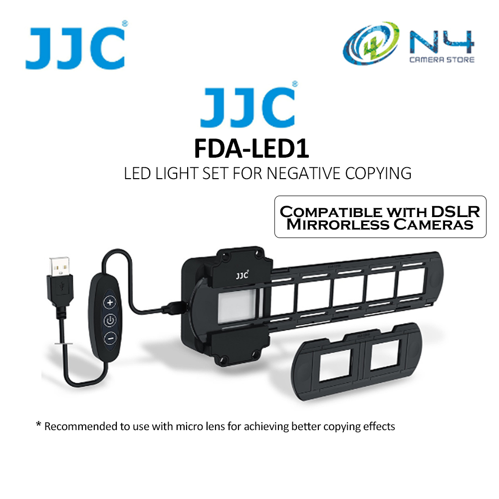 JJC FDA-LED1 Film Digitizing Adapter LED Light Set for 35mm Negative ...
