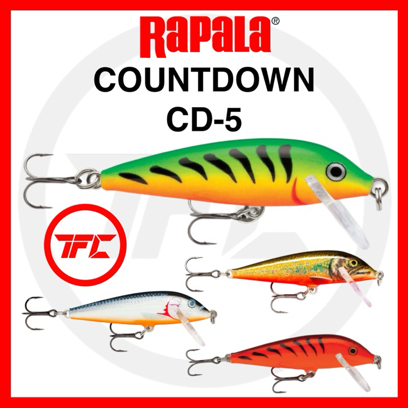 RAPALA Countdown CD-5 Lure CD05 CD5 Sinking | Shopee Malaysia