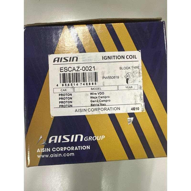 AISIN Ignition coil Wira VDO Persona Gen-2 Waja Campra (PW812018 ...