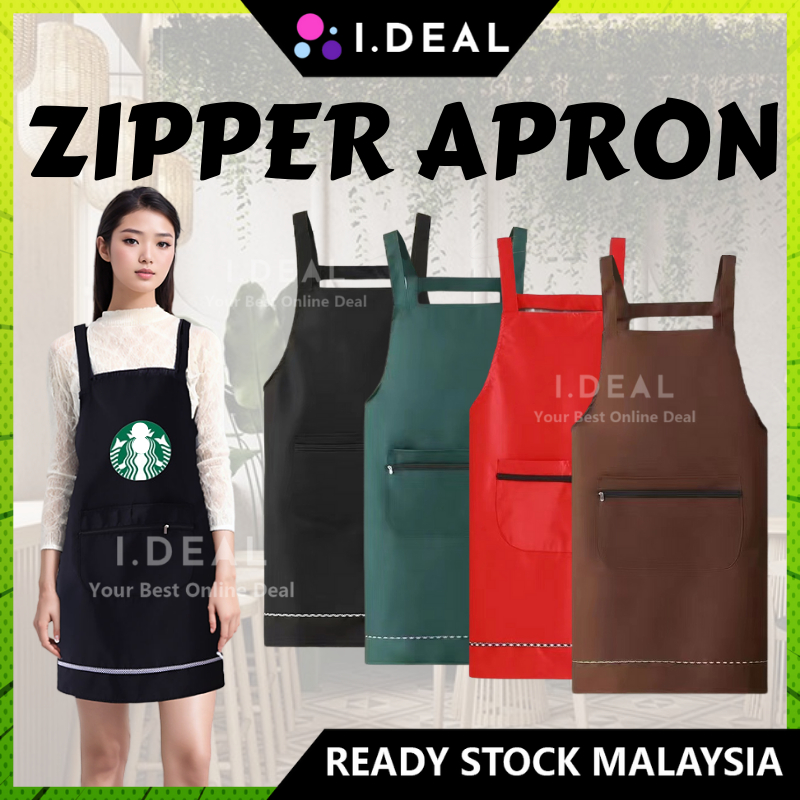 IDEAL Apron Kitchen Cotton Water Proof Black Appron Kitchen Custom ...