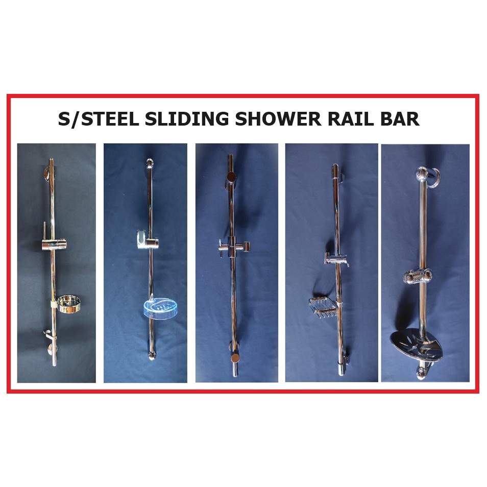 S/S Shower Rail Bar Hand Shower Holder / Tempat Pemegang Shower Mandi ...