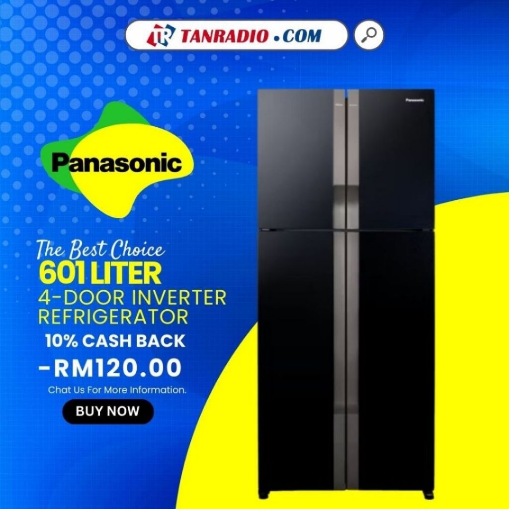 [ FREE DELIVERY PROMO ] Panasonic 601L Inverter AI ECONAVI, Prime Fresh ...
