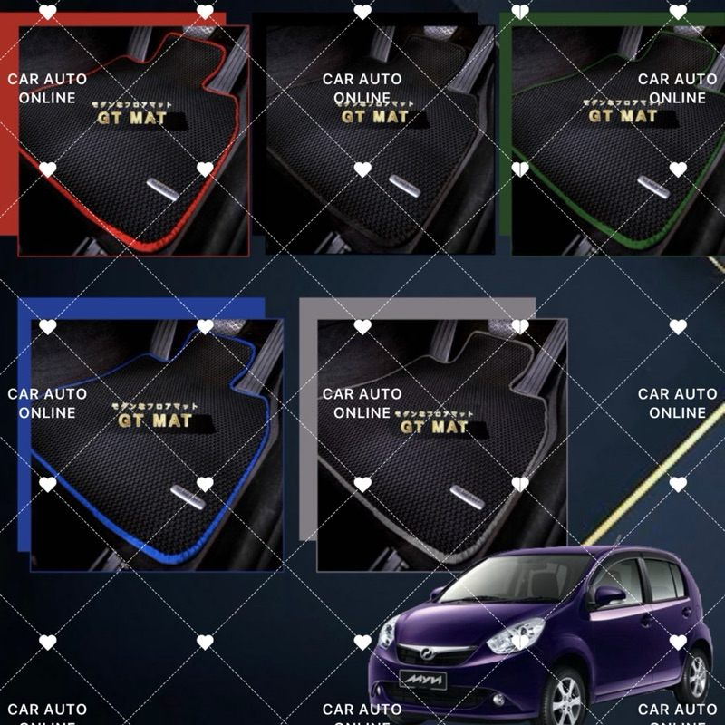 GT Raito Mat PERODUA MYVI GEN2 LAGI BEST CAR MAT （2011-2017） | Shopee ...