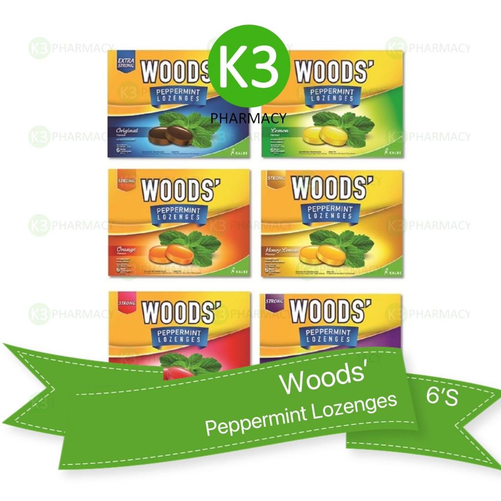 Woods' Peppermint Drops (6'S) | Shopee Malaysia