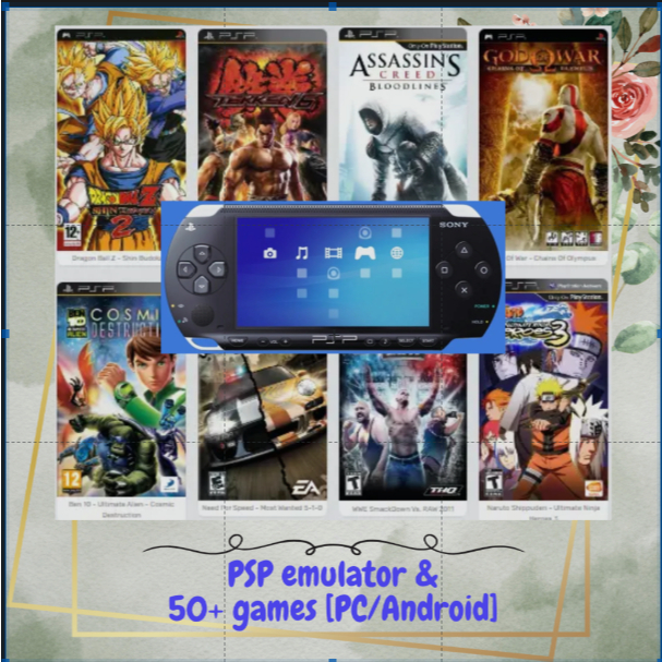 PSP games 50+ & emulator [part 1, M-Z] | Shopee Malaysia