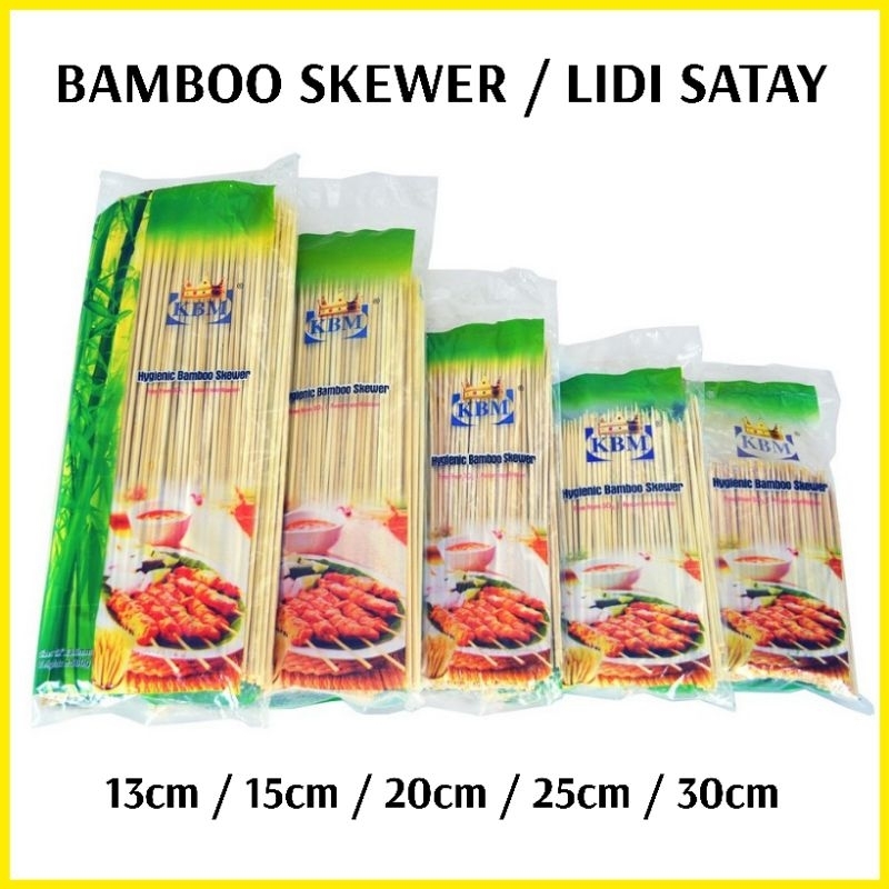 Bamboo Skewer / Lidi Sate / Satay stick / Lidi Satay 13cm , 15cm , 20cm ...