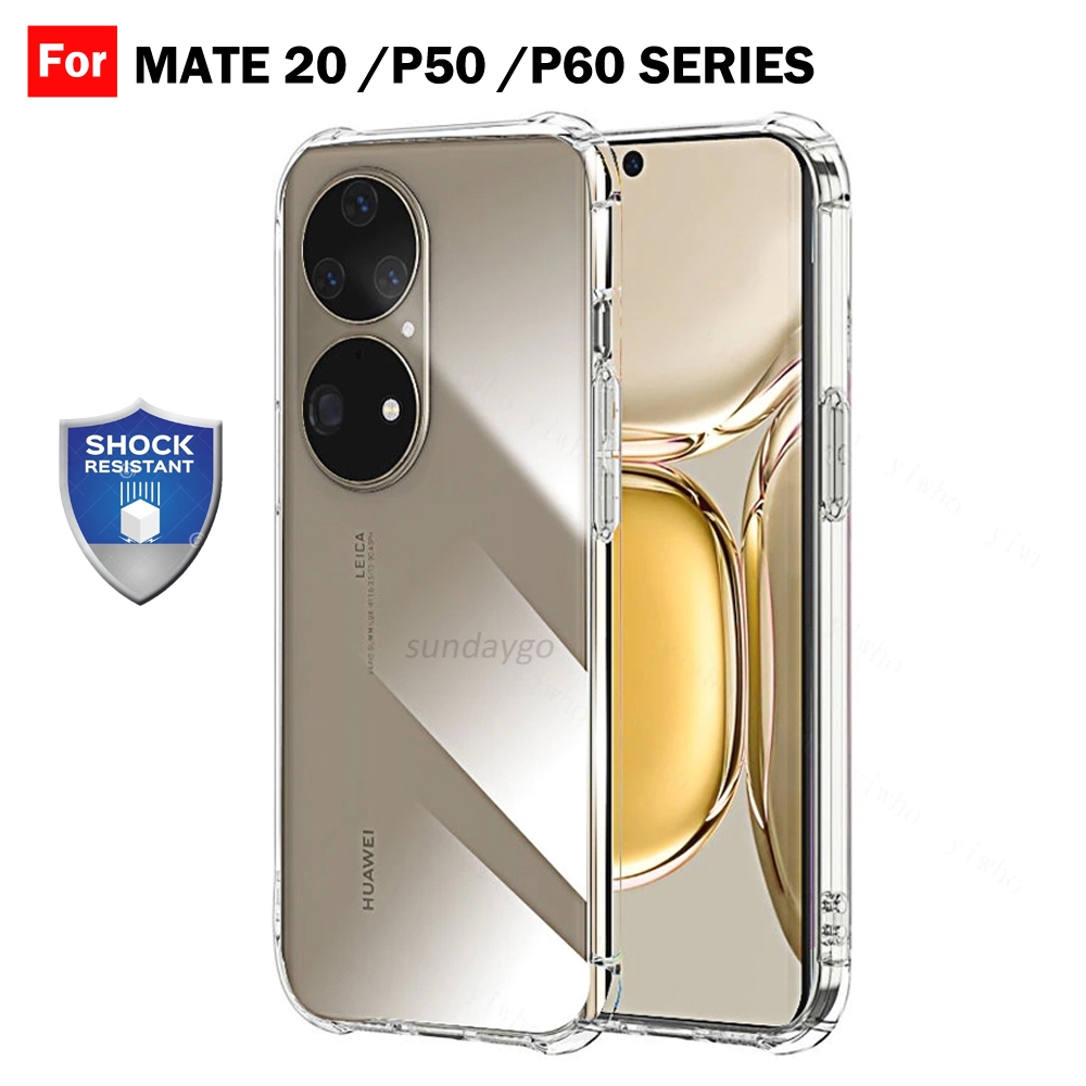 For Huawei P50 | P60 Pro | Mate 20 | Mate 20 Pro X Transparent Clear ...