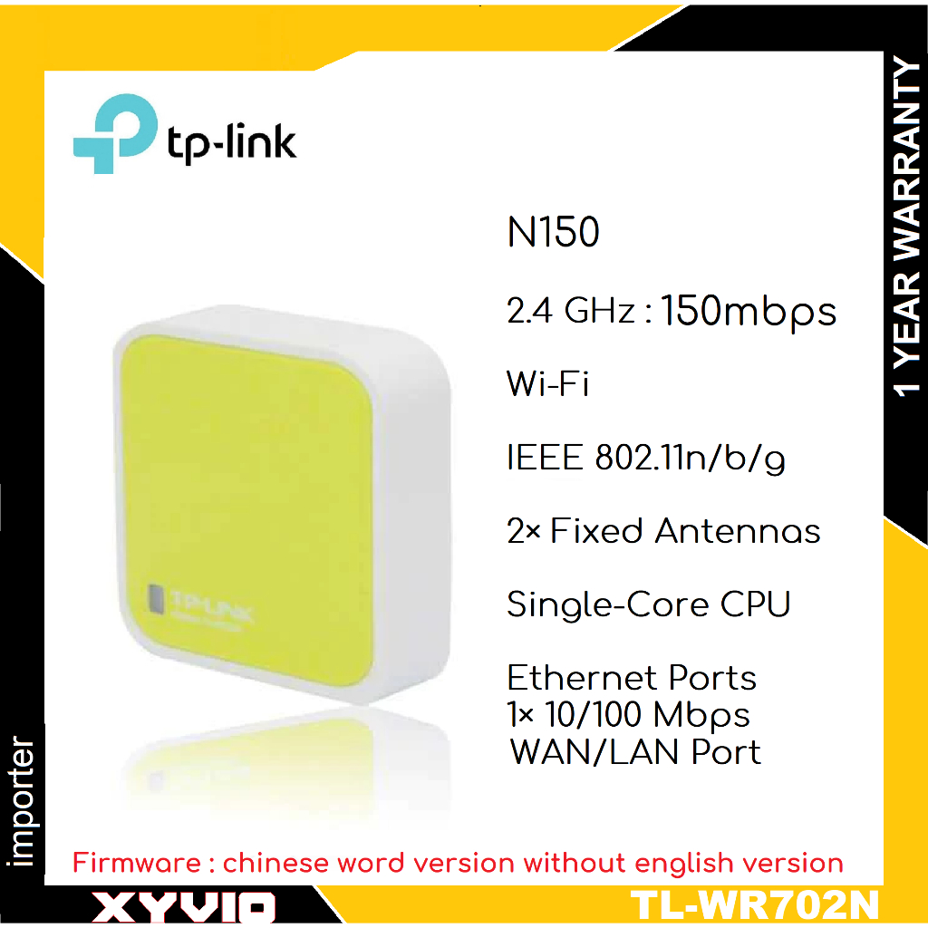 TP-LINK Mini Pocket Router TL-WR702N 150Mbps Wireless N Nano Router ...
