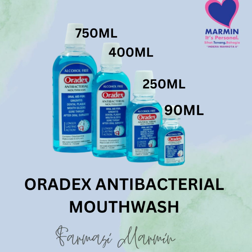 UBAT KUMUR MULUT (ORADEX ANTIBACTERIAL MOUTHWASH) | Shopee Malaysia