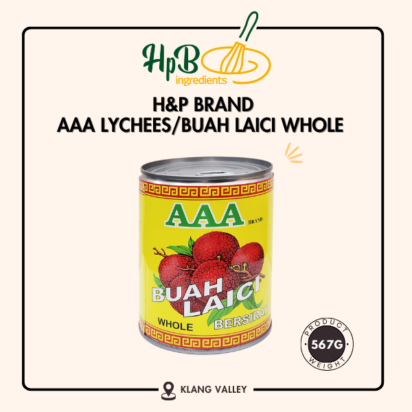 H&P AAA Buah Laici Bersirap/ Lychees In Heavy Syrup 黑叶荔枝 567g (Whole ...