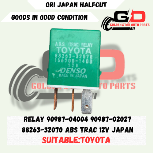 Toyota Relay 90987-04004 90987-02027 88263-32070 ABS TRAC 12V Japan ...
