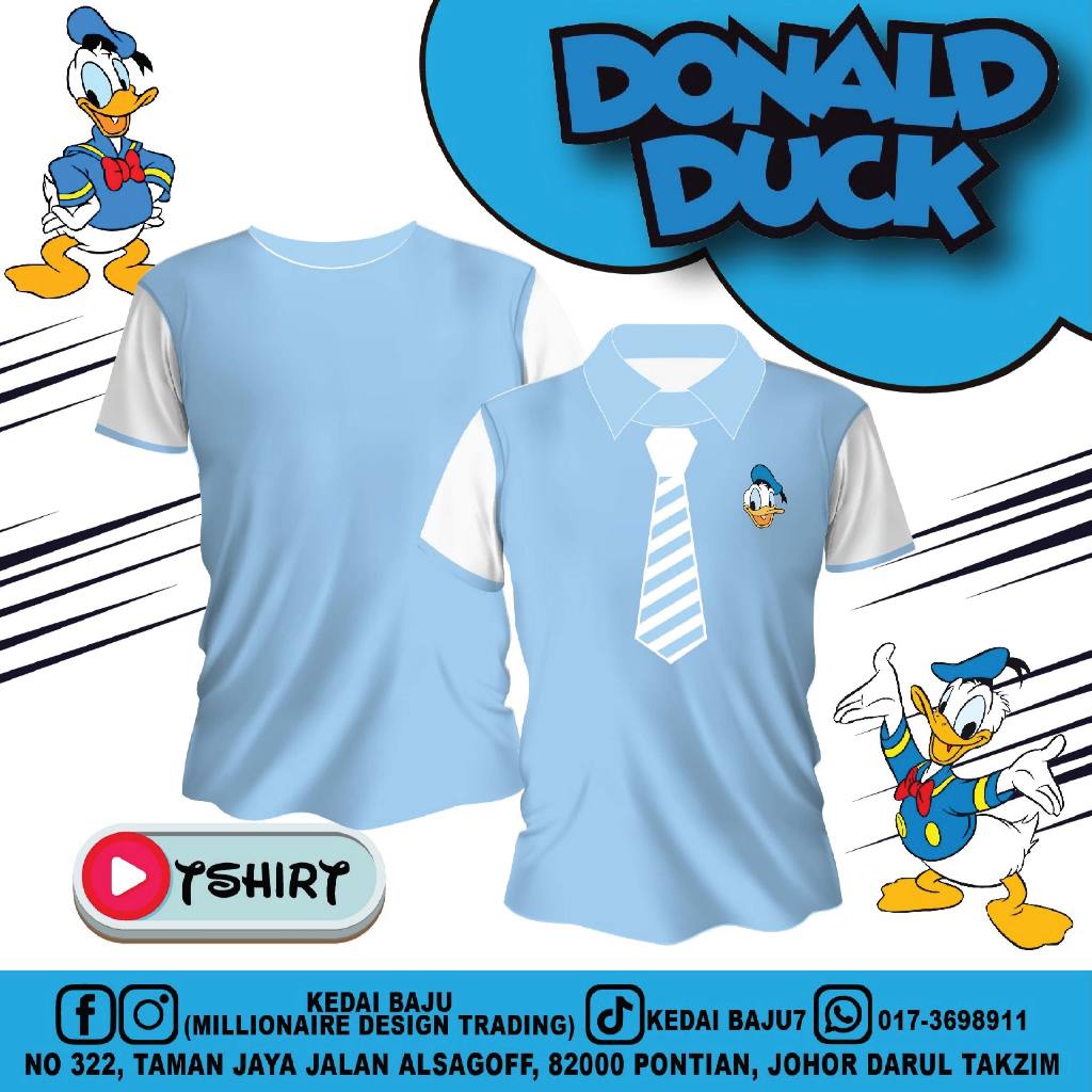 DONALD DUCK | 唐老鸭 | Donald Duck | Costume Kid Adult Outfit Matching Set ...