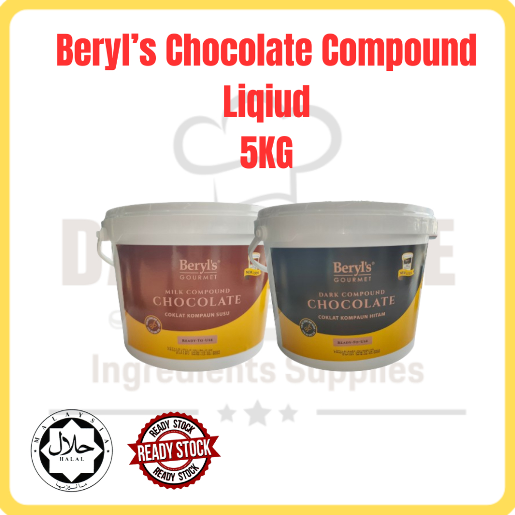 Beryl's Gourmet Milk Compound Chocolate (Liquid)5KG/Coklat Kompaun Susu ...