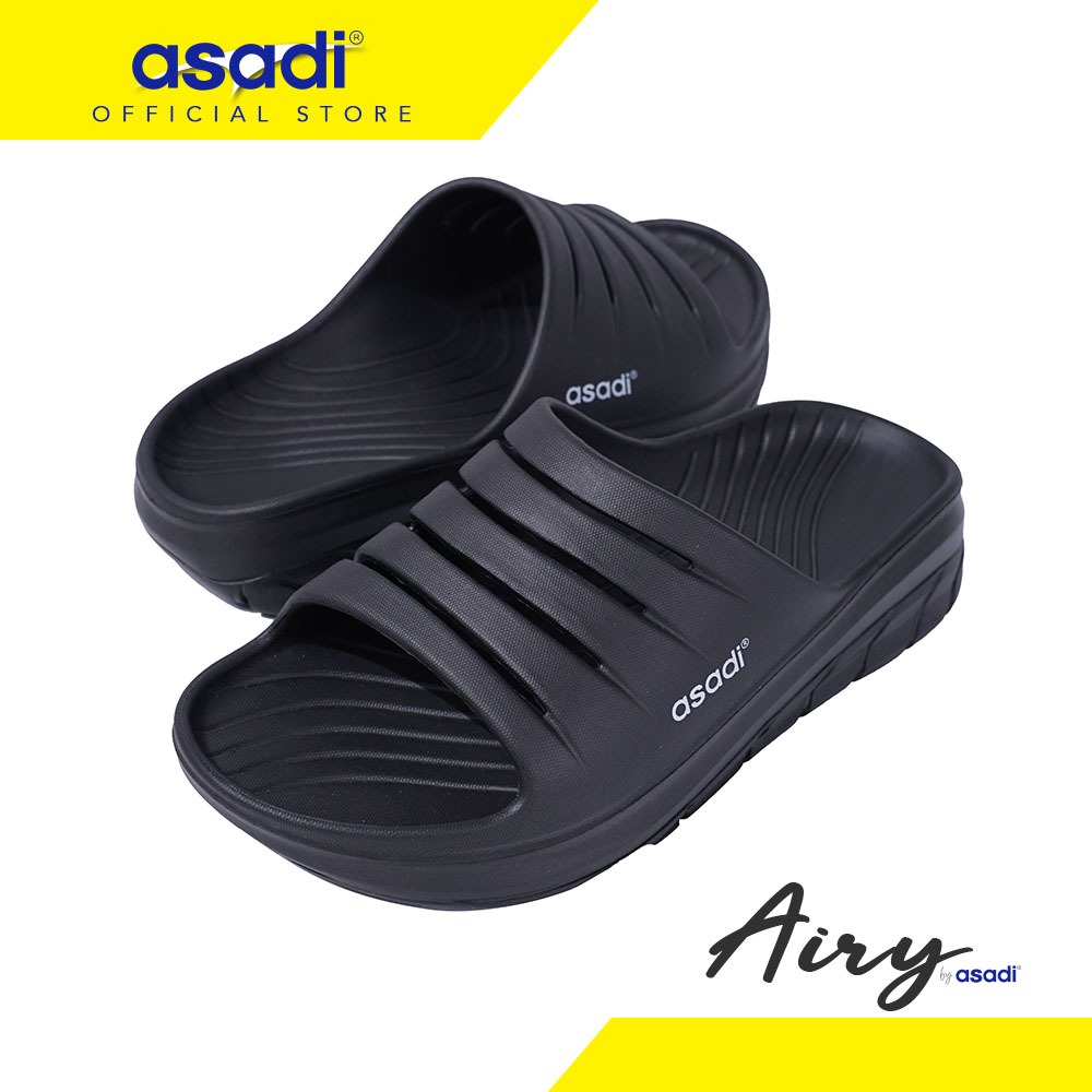 asadi Unisex Sandal Airy Series [MJA1564] (Jet Black) | Shopee Malaysia