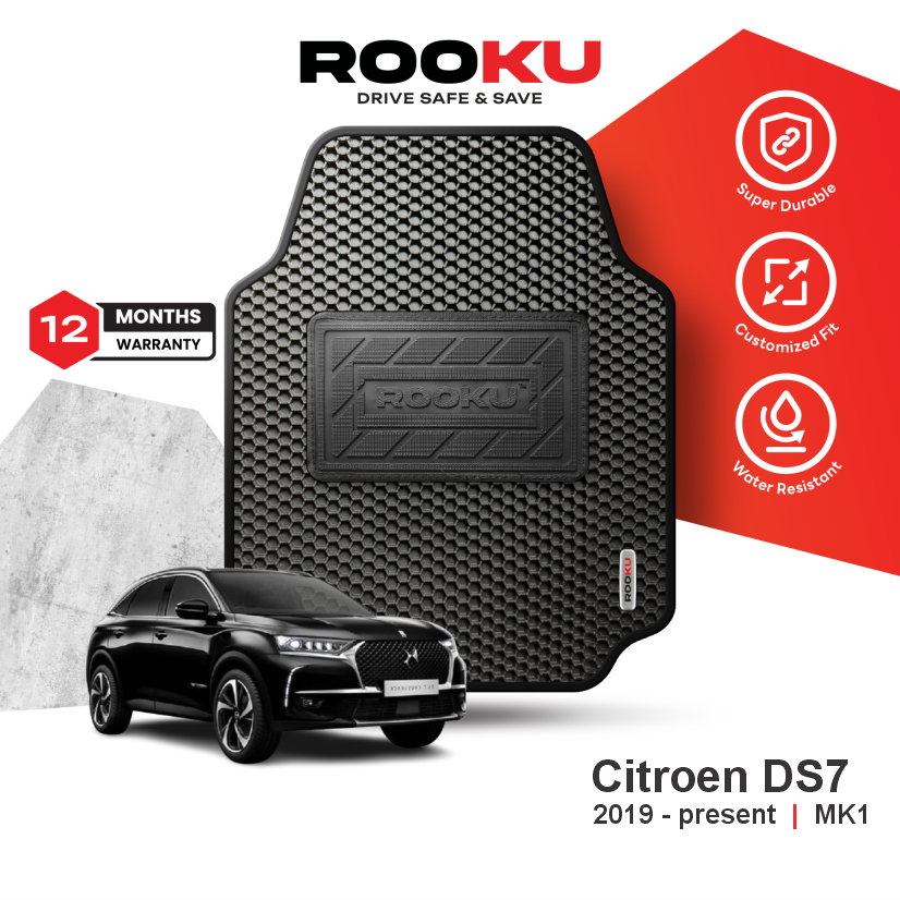 Rooku Citroen DS7 2019-Present MK1 Car Mat | Shopee Malaysia