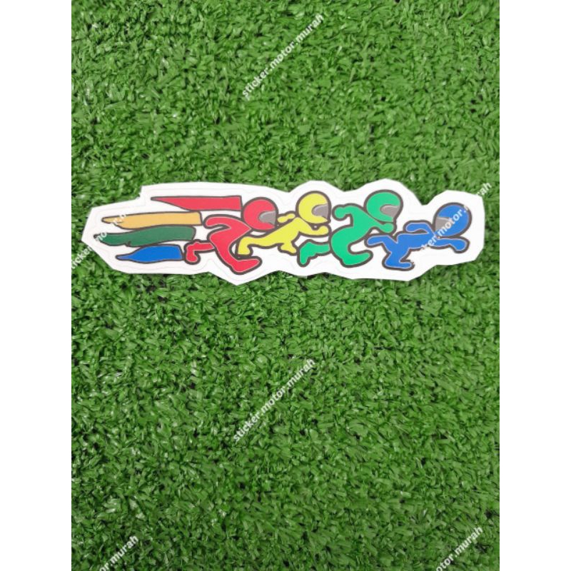 STICKER MINI ROSSI RUN HELMET / ORANG LARI | Shopee Malaysia