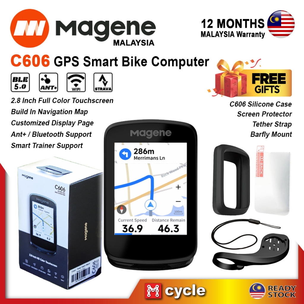 [NEW 2024] MAGENE C606 GPS Smart Cycling Touchscreen Bike Computer ...