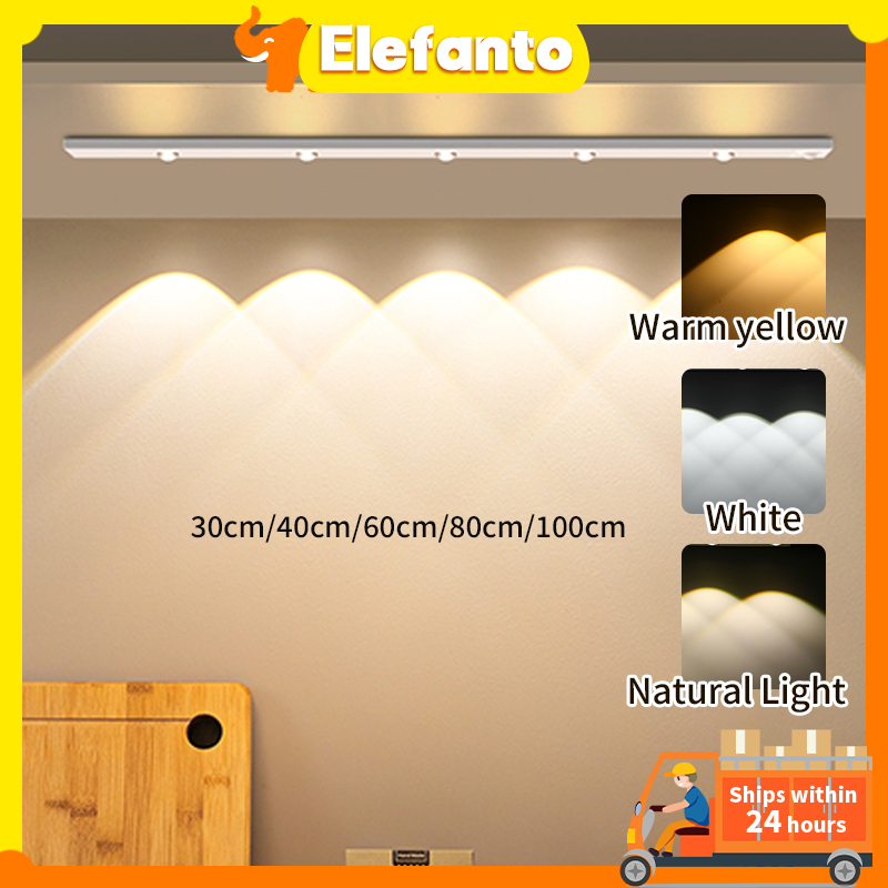 Lampu Penderia Gerakan untuk Bilik Tidur Lampu Almari LED Lampu Dapur 3 ...