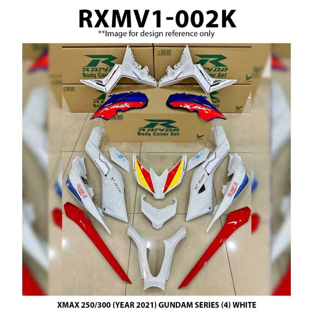 Rapido Cover Set Yamaha XMAX 250/300 (Year 2021) Gundam Series (4 ...