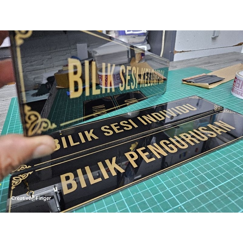 Papan Tanda Bilik Kaunseling😃 Huruf Tanam Dalam siap double tape ...