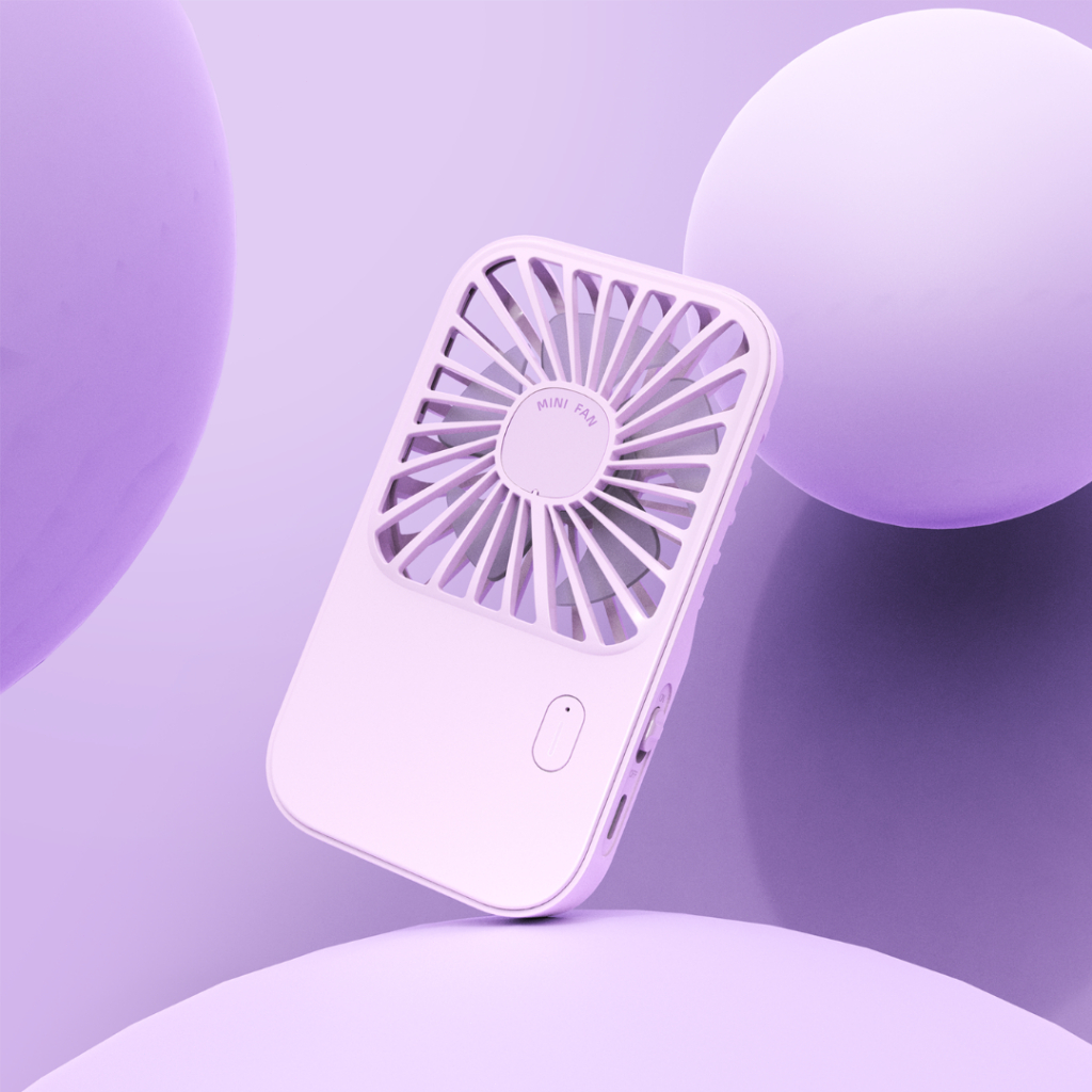 Handheld Mini Portable Fan Rechargable Mini Fan 2000 mAh Battery USB 3 ...