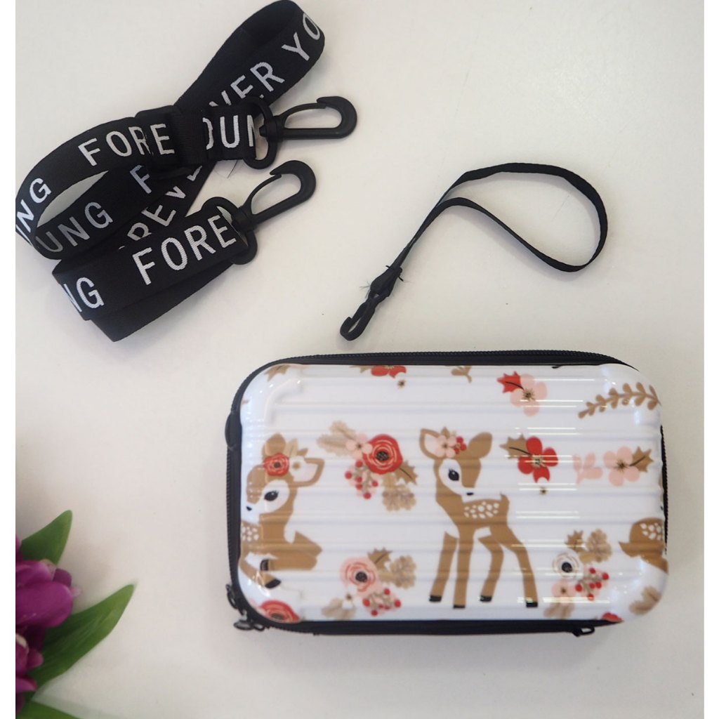 Square Box Bag, Travel Organizer Cosmetic Bad / Hard Shell Shoulder Bag ...