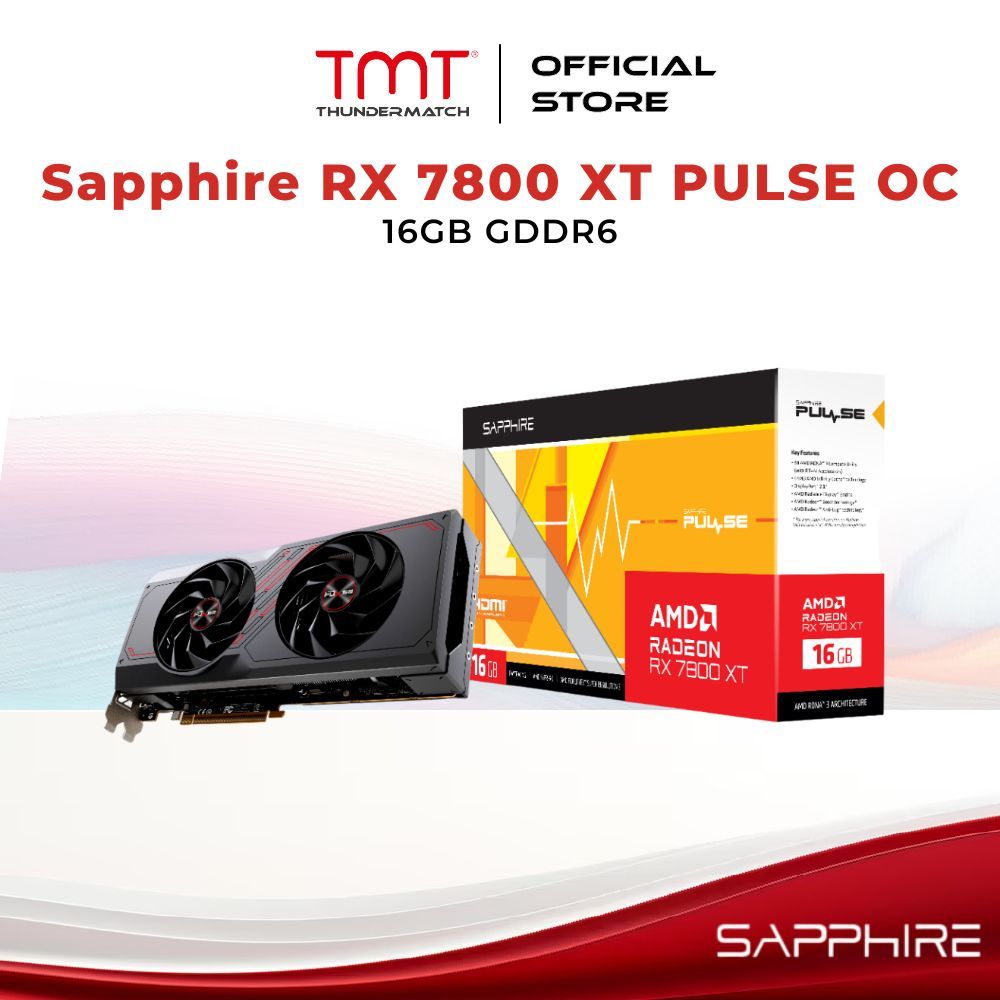 TMT Sapphire Radeon RX 7800 XT PULSE OC | Shopee Malaysia
