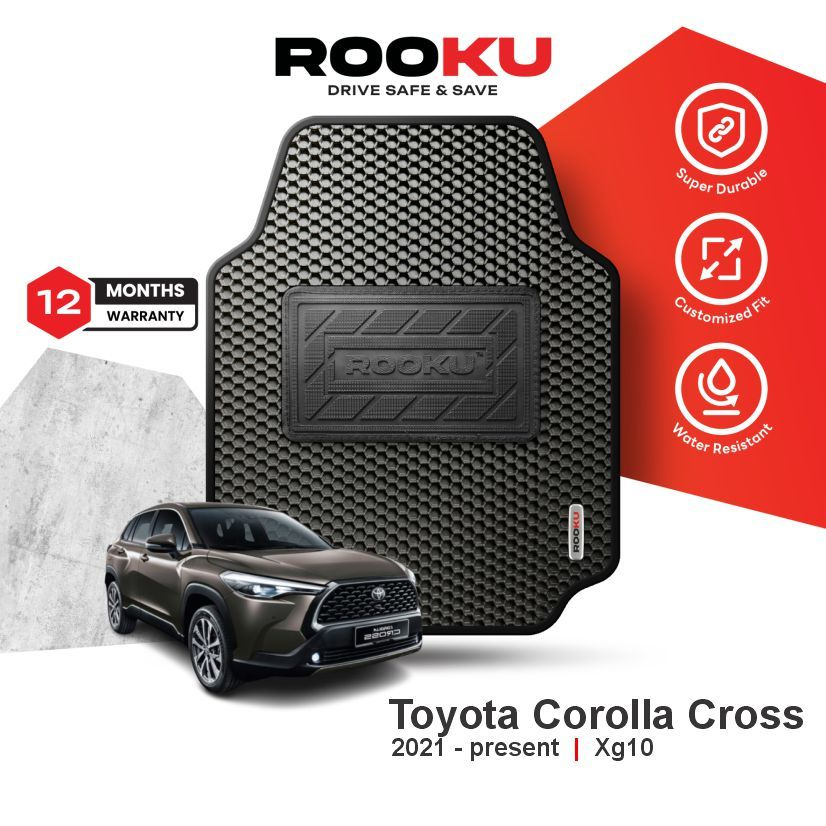 Rooku Car Mat Toyota Corolla Cross 2021 - Present XG10 | Shopee Malaysia