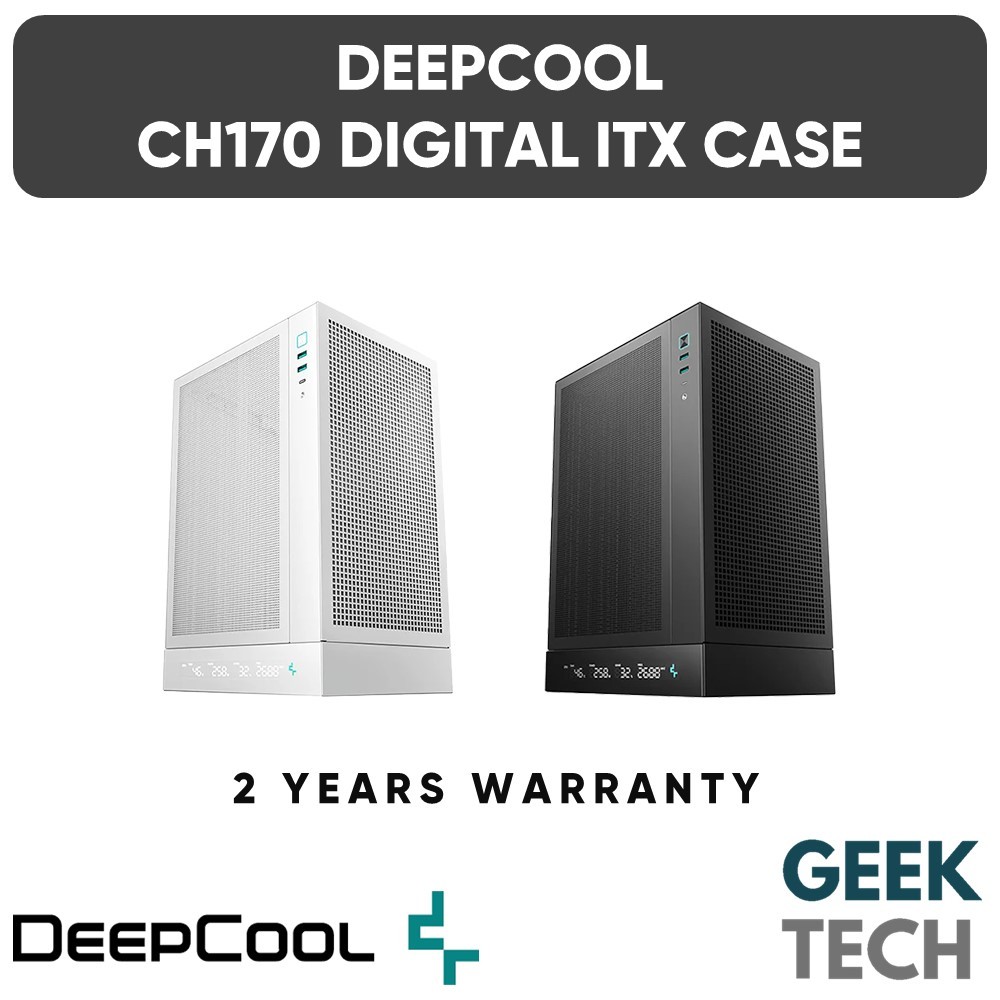 DEEPCOOL CH170 Digital Vertical ITX Case with Multiple Data Point ...