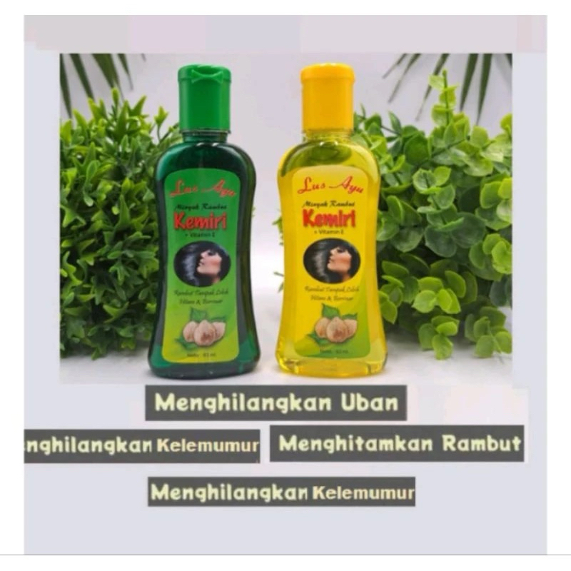 LUS AYU MINYAK RAMBUT BUAH KERAS KEMIRI Plus Vit E | Shopee Malaysia
