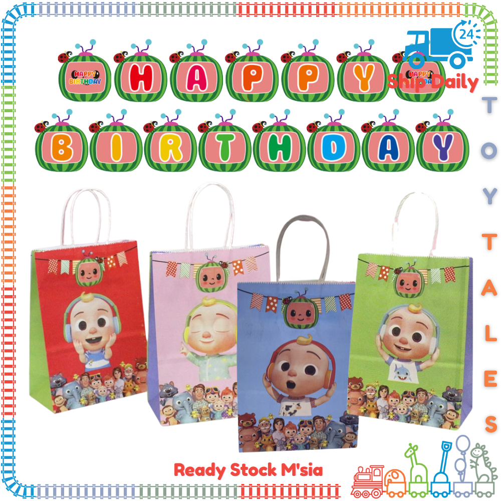 Cocomelon BIRTHDAY DECORATION Set 🍭 Cute Baby Banner Birthday Backdrop ...