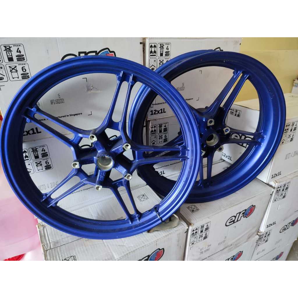 Sport rim/Cast Wheel Y15ZR Ysuku V1 (Movistar Blue) 100% Original | Shopee Malaysia