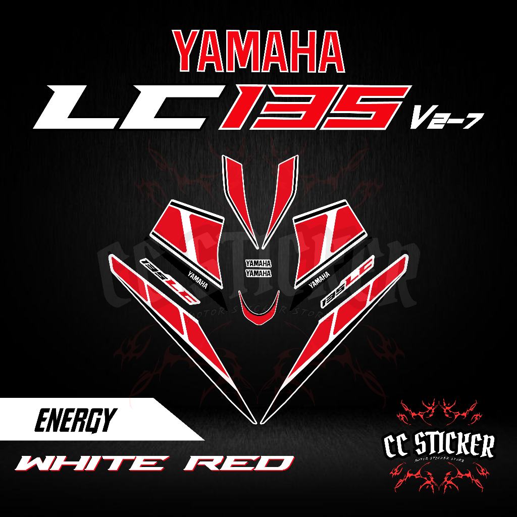 YAMAHA LC135 V2 V3 V4 V5 V6 V7 | STICKER STRIPE MOTOR 1991 ENERGY ...