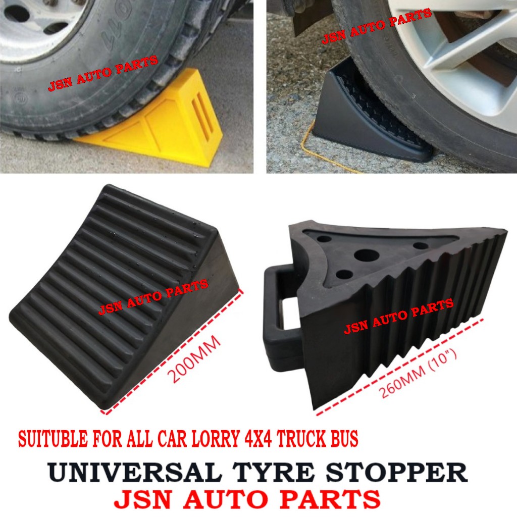 RUBBER TYRE STOPPER SUITABLE FOR ALL CAR LORRY TRUCK BUS TRAILER BUATAN ...