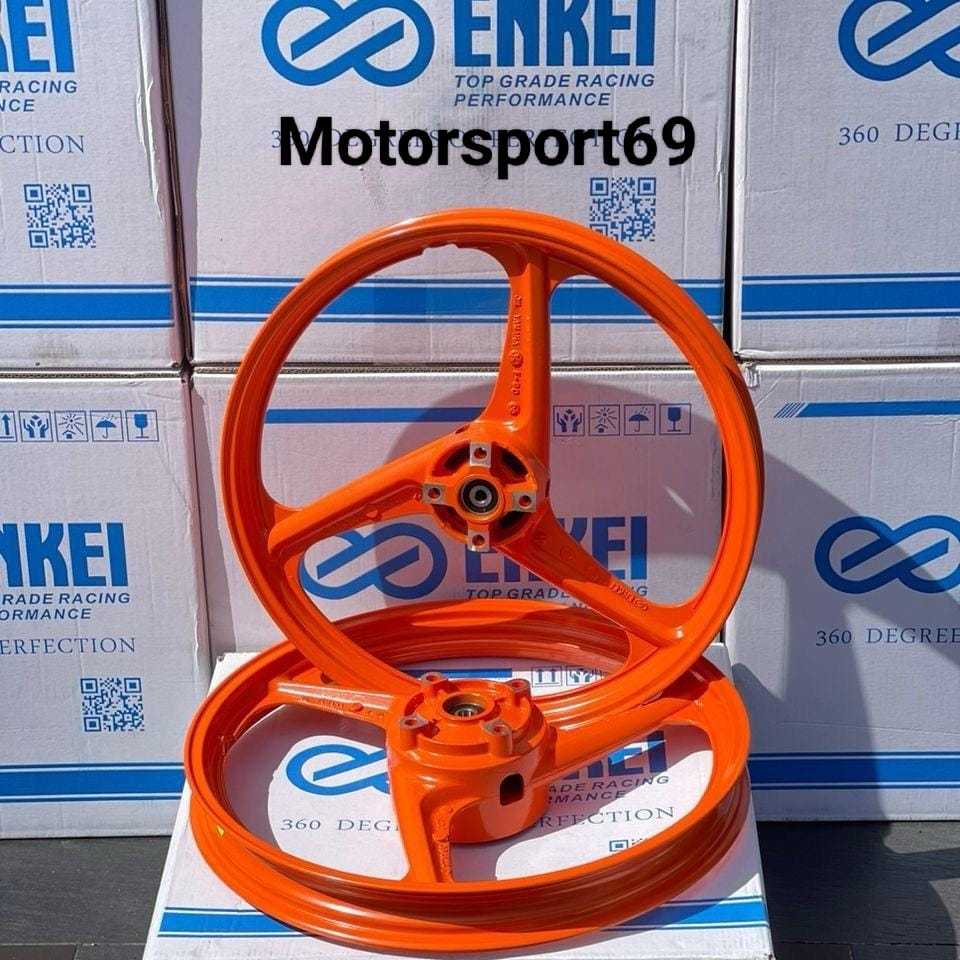 Oren enkei sport rim 3batang y125z LCV8 y15 y16 oren 3 batang 1.4/1.6 ...