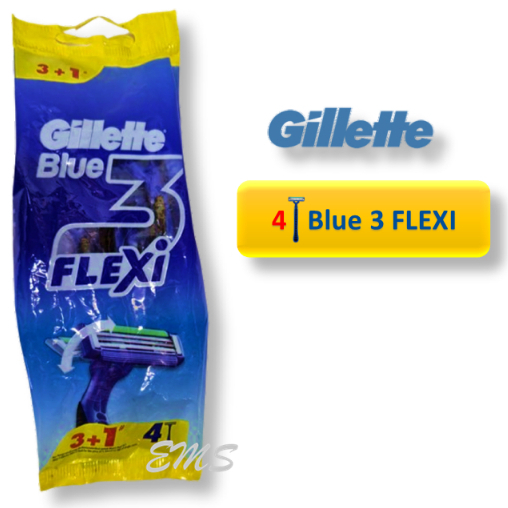 Gillette Blue 3 Flexi Disposable Razor 4T-Pisau cukur-剃须刀 | Shopee Malaysia
