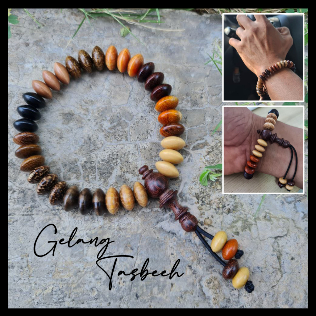 | ELAK SIHIR PENDINDING DIRI |Tasbih 11 teras 33 biji & 100 biji kayu ...