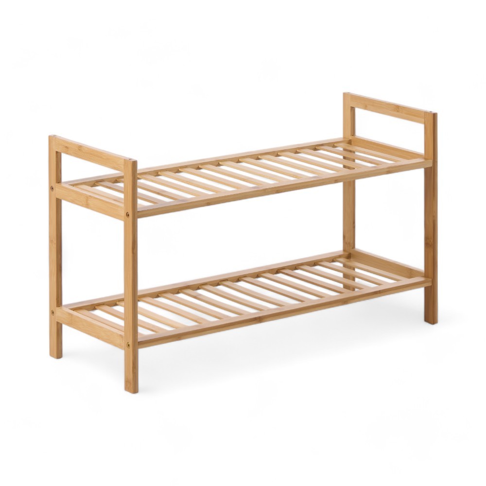 SSFHome - Shoe Rack Bamboo Muji DIY | Shopee Malaysia