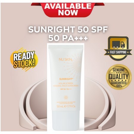 NEW Nu Skin NuSkin Sunright Solar Screen Mineral Face Sunscreen SPF 50 ...