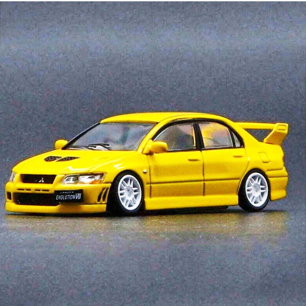 BMC MODEL Mitsubishi Lancer Evolution VII (Yellow) | mint Unsealed ...