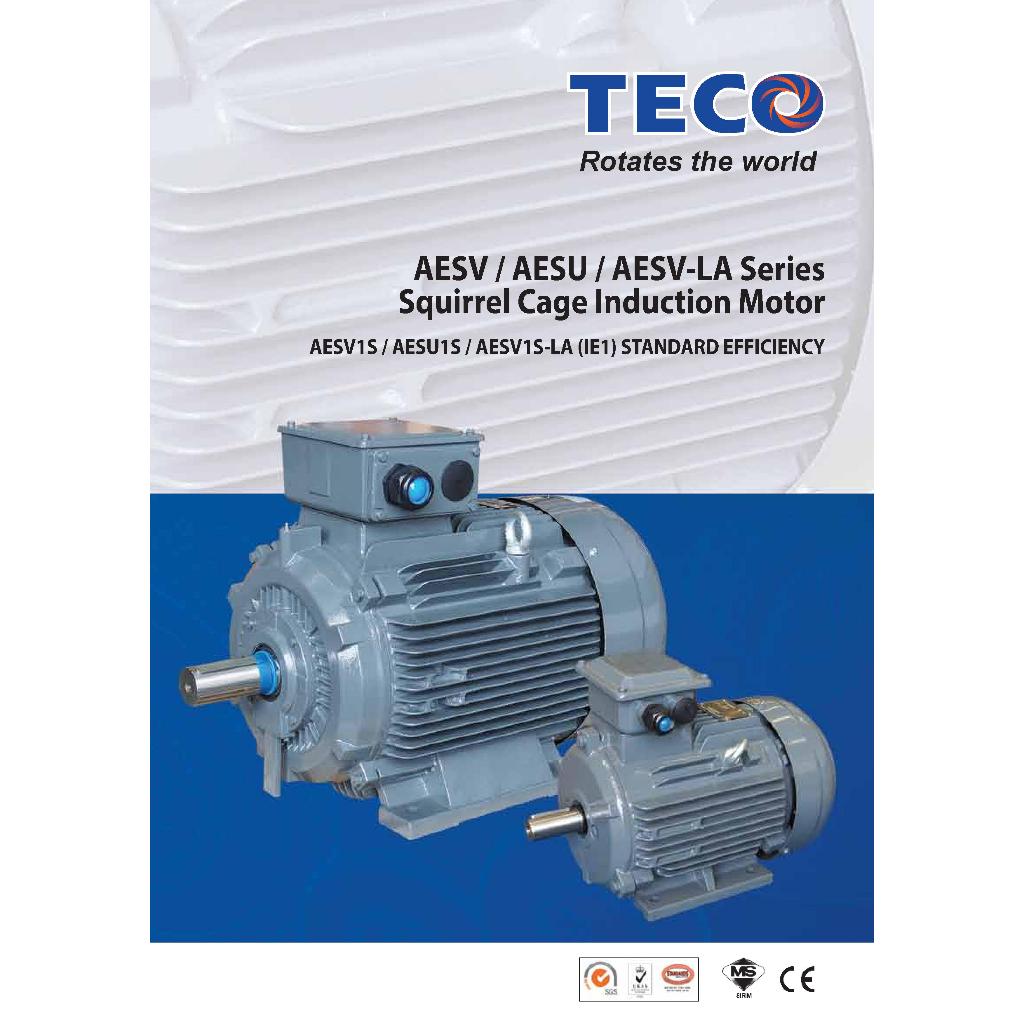 Teco IE1 Standard Efficiency Squirrel Cage Induction Motor 25HP 18.5KW ...