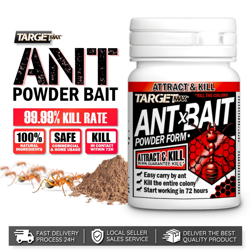 TARGET MAX Red Fire Ant Killer Powder Bait Ubat Semut Api Kerengga ...