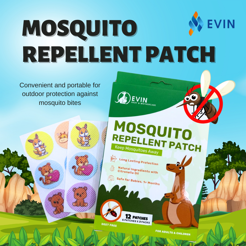 EVIN Mosquito Repellant Repellent Patch Long Lasting With Citronella ...