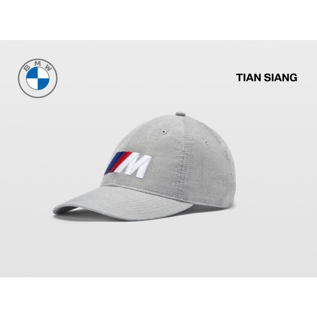 BMW Genuine M Baseball Cap Hat Logo Grey | Shopee Malaysia