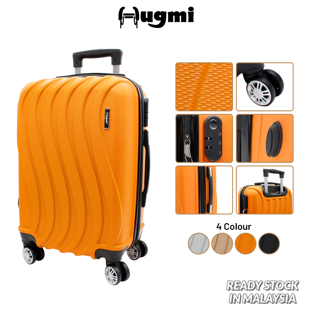 [HUGMI] TRAVEL LUGGAGE 360 DEGREE RODA ABS BAGASI TRAVEL BAG 20 24 28 ...