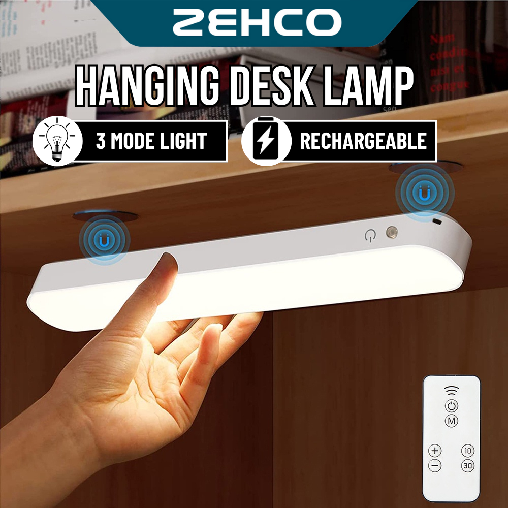 Magnetic Desk Lamp LED Hanging Light Study Lamp with Remote Control ...