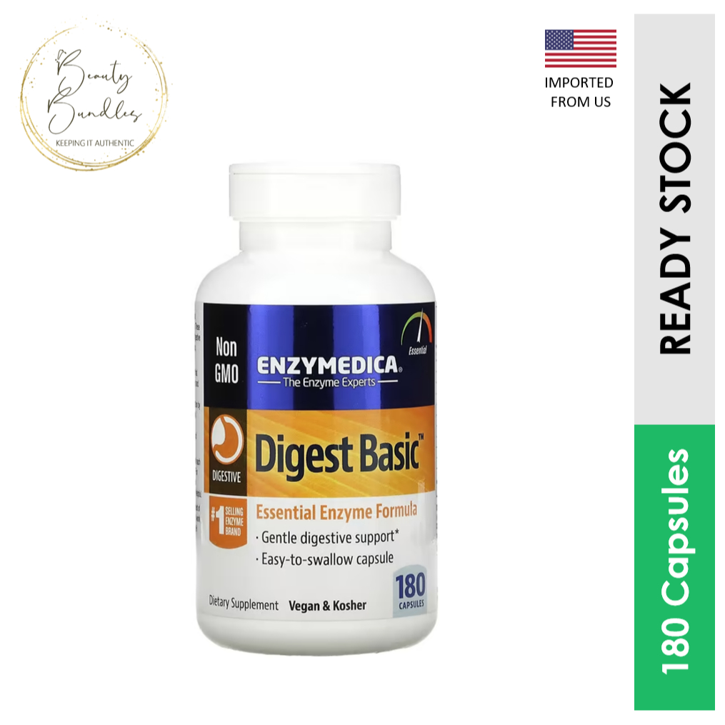 Enzymedica Digest Basic, Essential Enzyme Formula (EXP JUL2025 | 180 ...